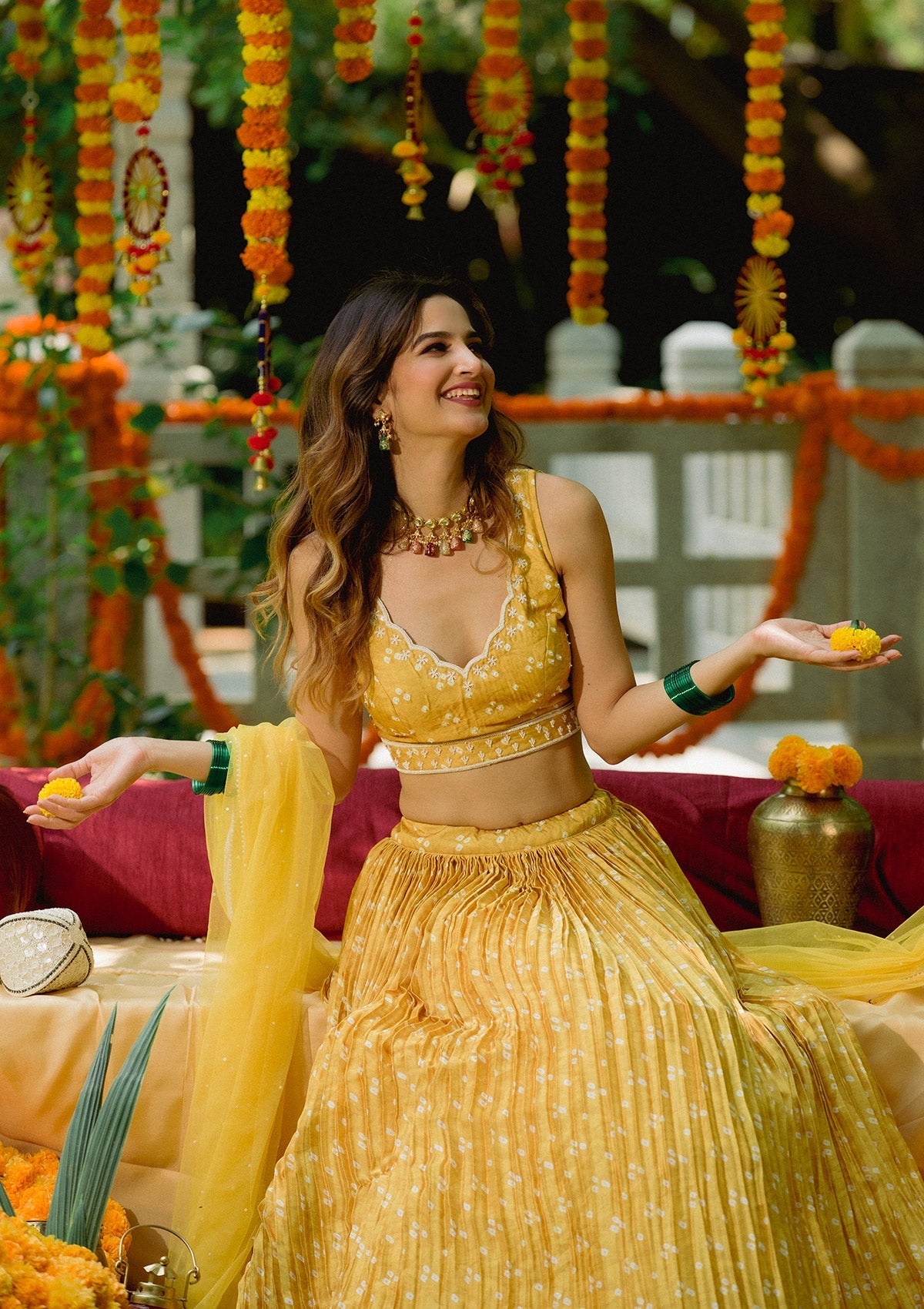 Haldi Lehenga - Buy Haldi Lehengas Online – Koskii